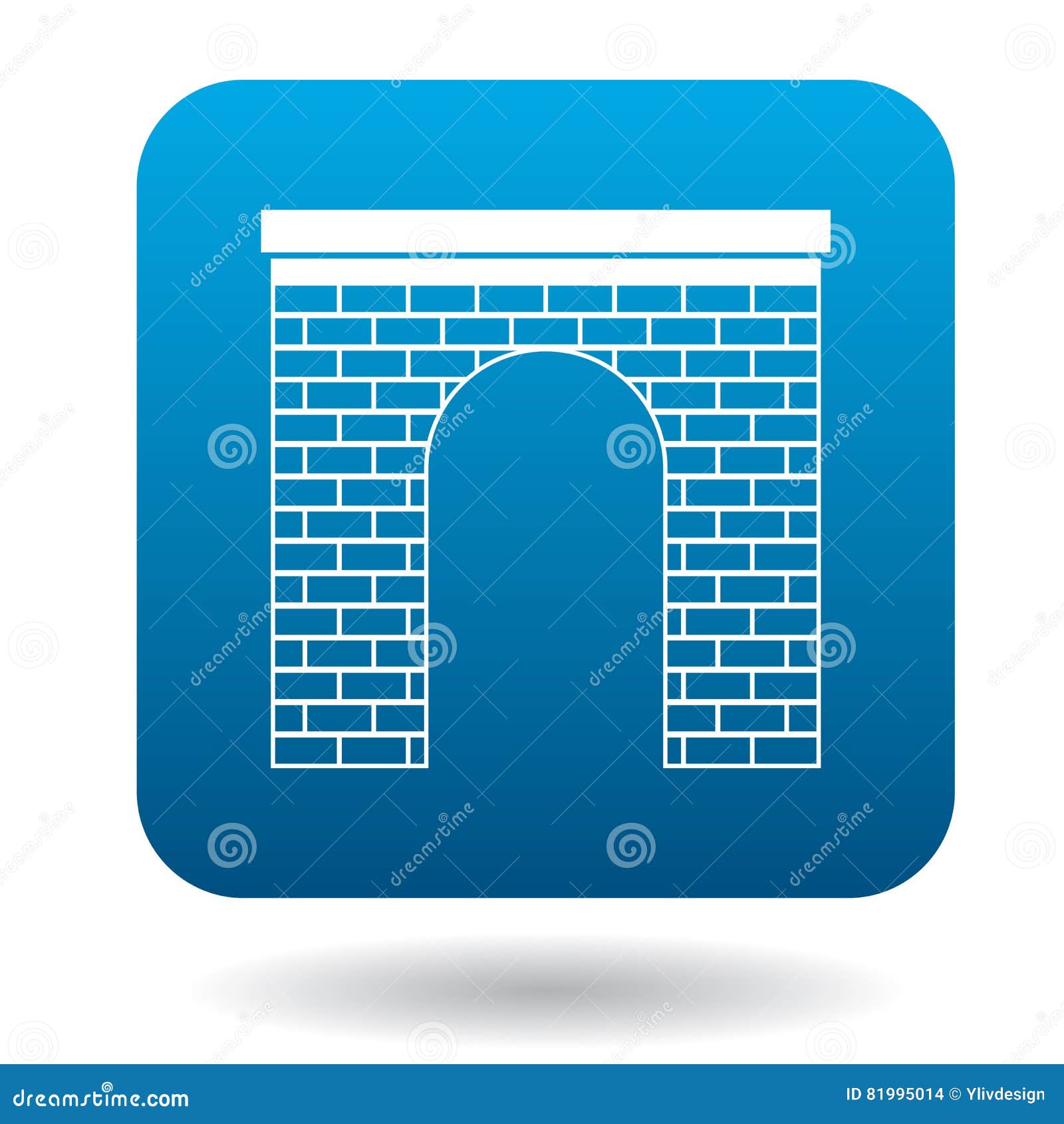 Brick Arch Icon, Simple Style Stock Vector - Illustration of built ...