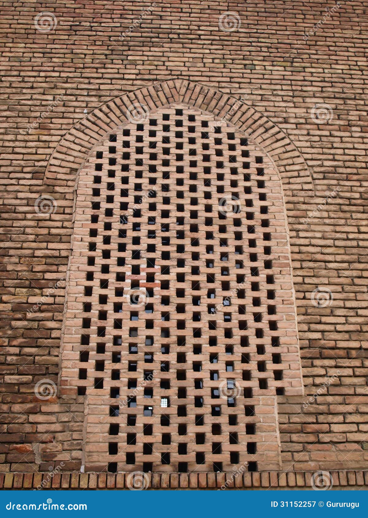 Brick Architecture in Blue Mosque in Tabriz, Iran Stock Image - Image ...