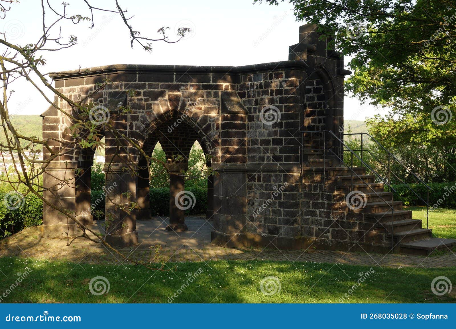 Brick Assembled Building Structure in Nature . Old German Stone ...