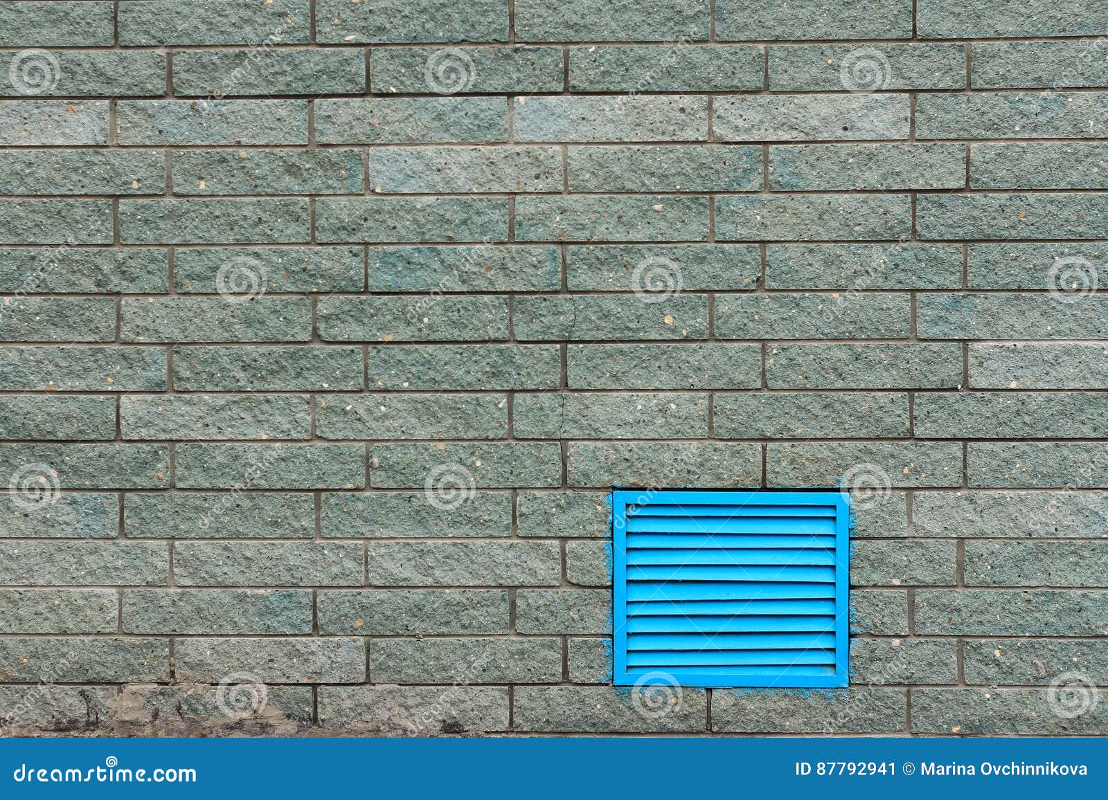 Brick Background with Blue Accent Stock Image - Image of blue, building ...