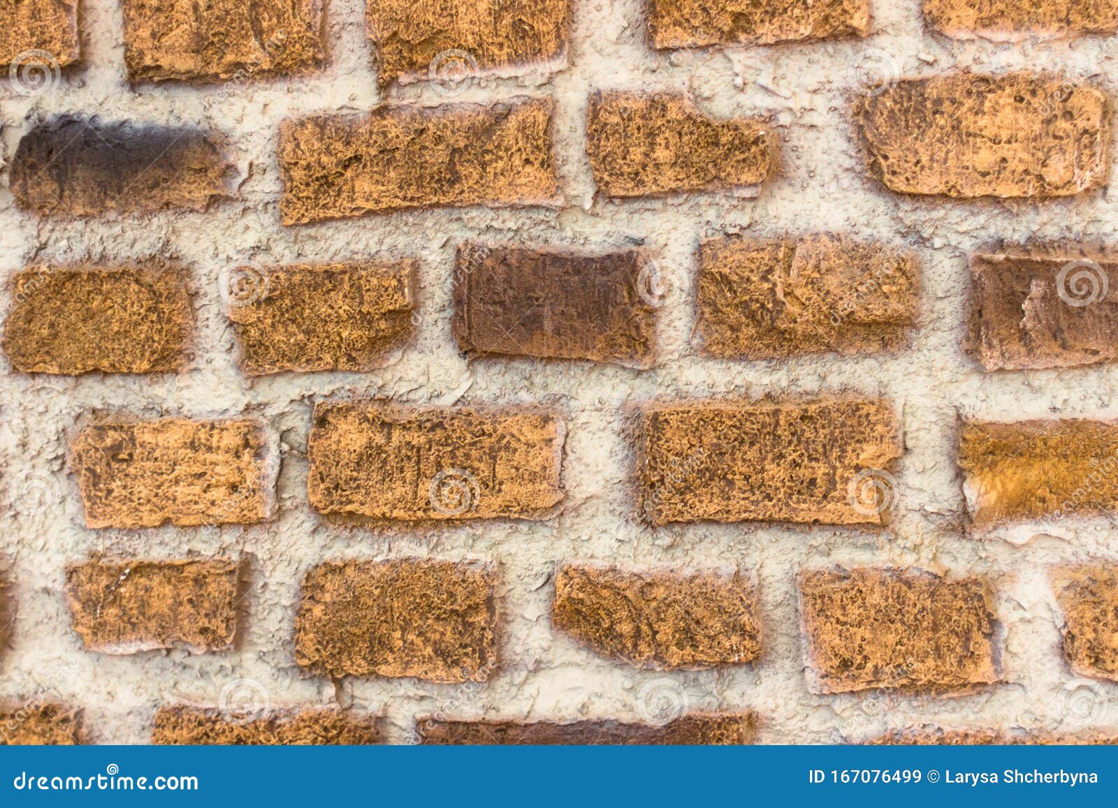 Brick Wall Horizontal Picture Stock Image - Image of concrete, porous ...