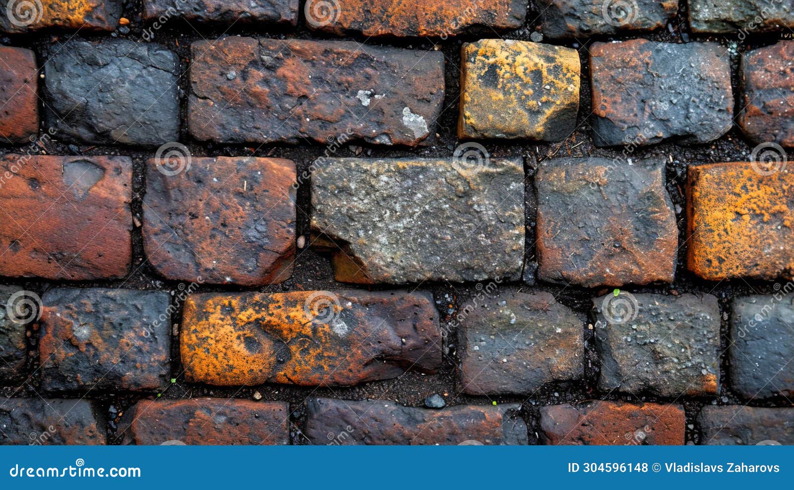 A Brick Background with Small Sand Particles, Creating a Feeling of ...