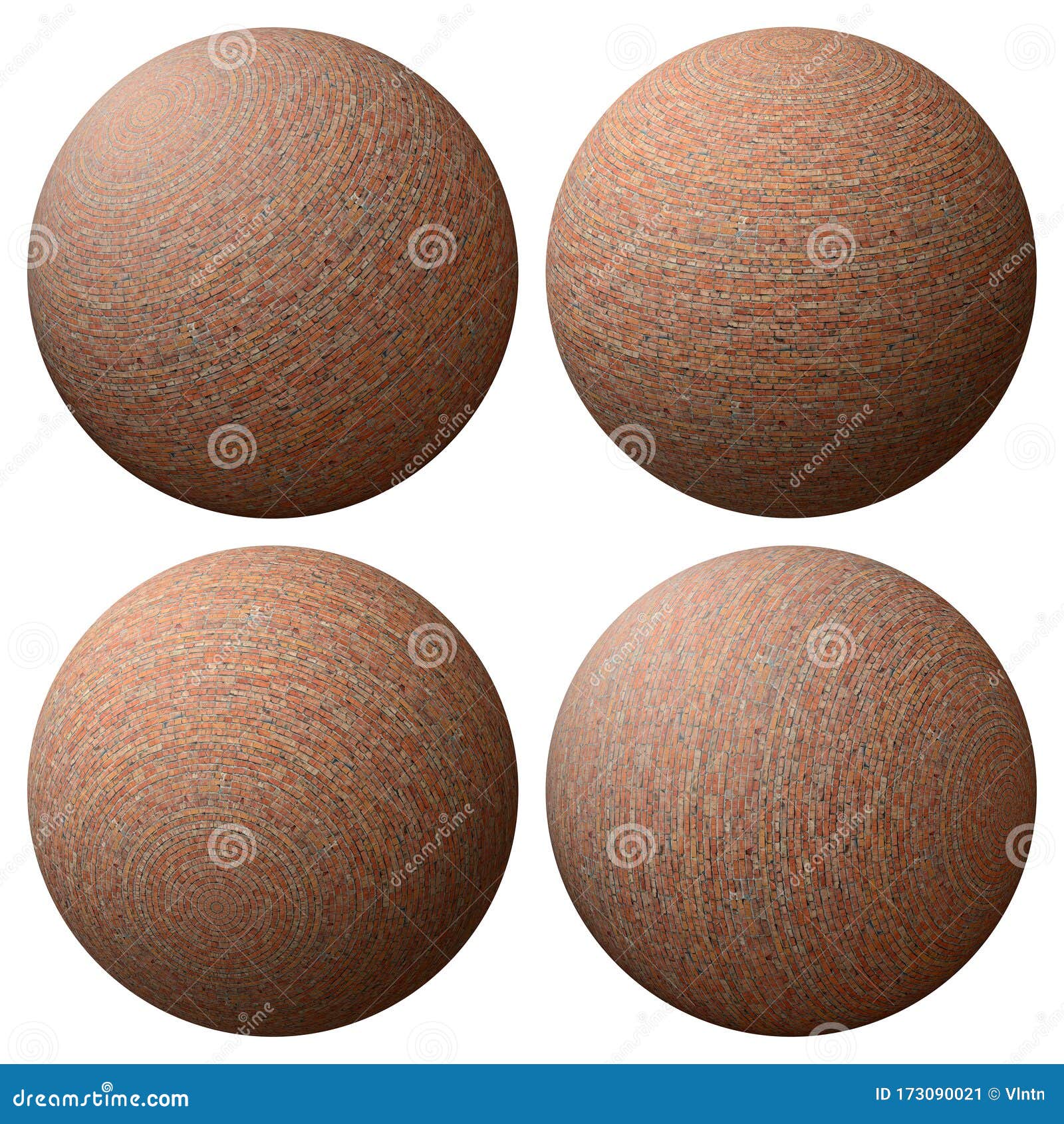Brick ball isolated stock illustration. Illustration of geometry ...