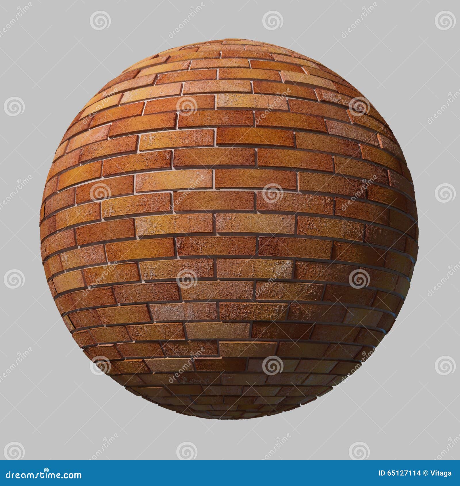 Brick ball stock photo. Image of rock, stone, globe, object - 65127114