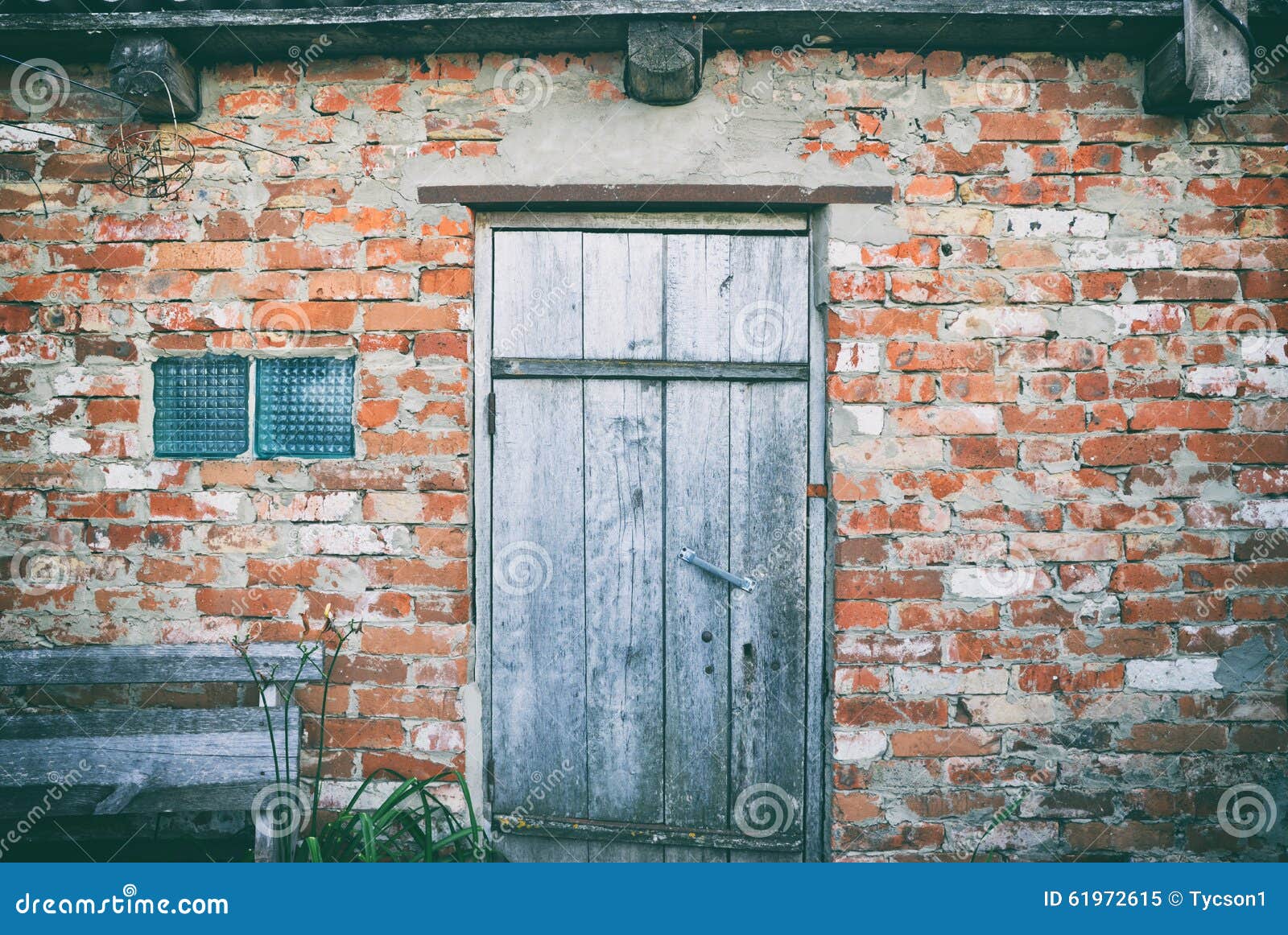 Brick barn stock image. Image of house, spring, farm - 61972615
