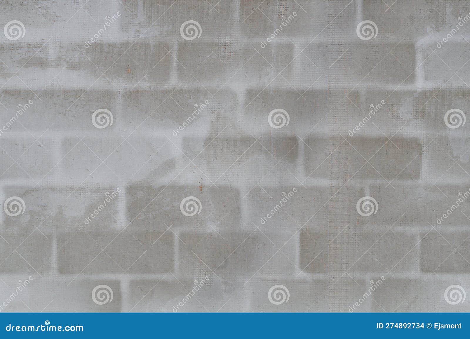 Brick Block Wall Background with Plaster and Reinforcing Mesh for Wall ...