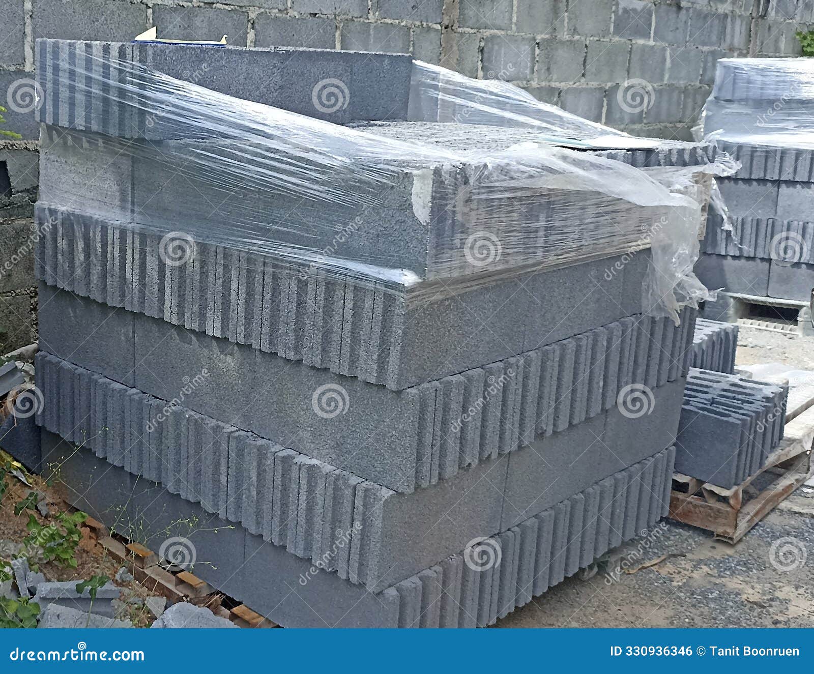Brick Blocks that are Commonly Used in Building Houses Stock Photo ...