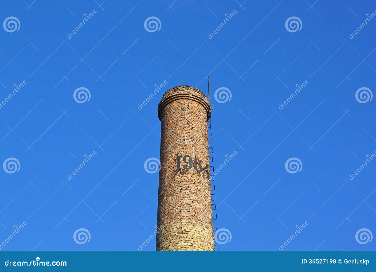 Brick Boiler Tube on Blue Sky Stock Photo - Image of growth, city: 36527198