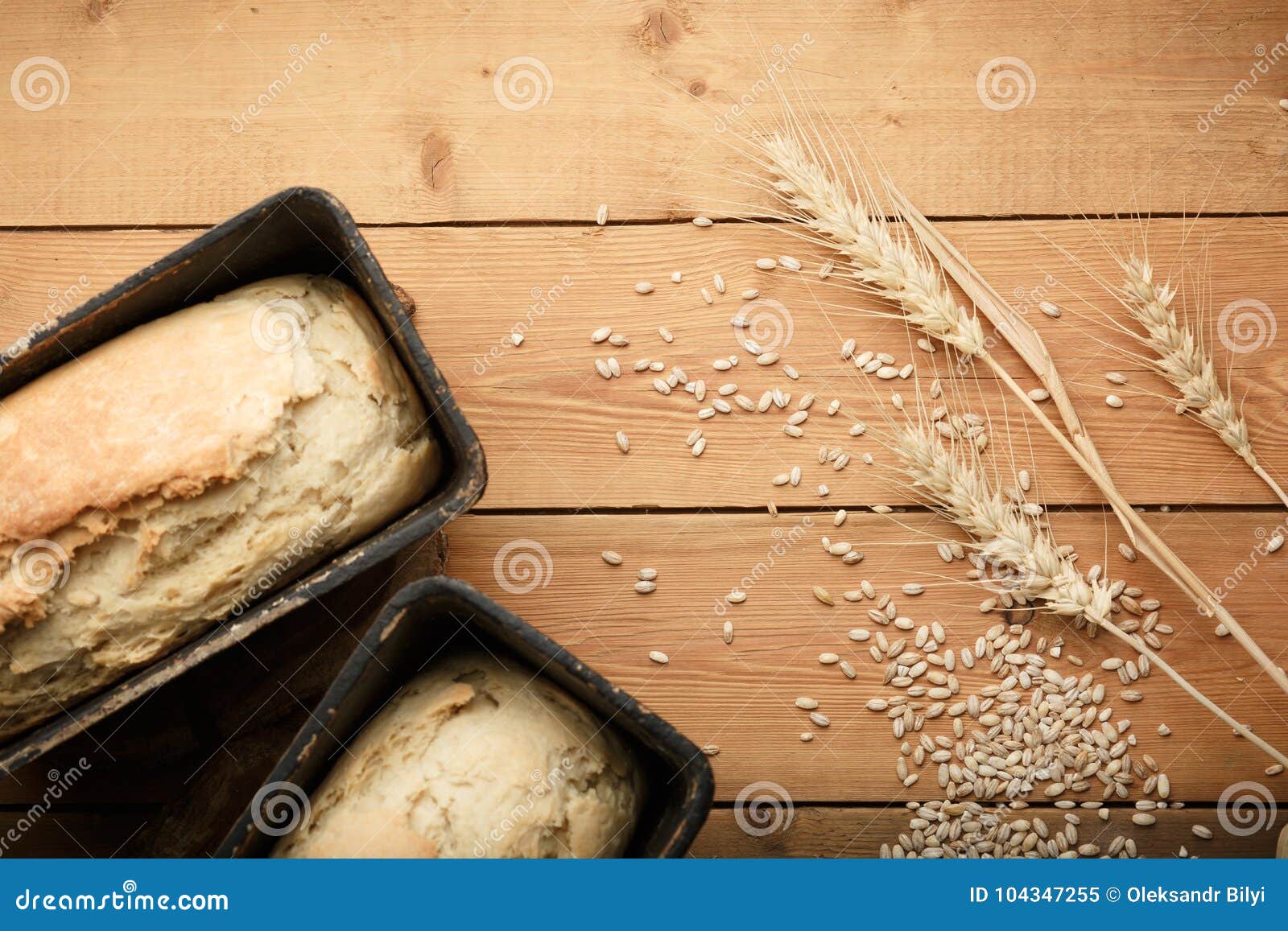 Brick bread in forms stock image. Image of gourmet, isolated - 104347255