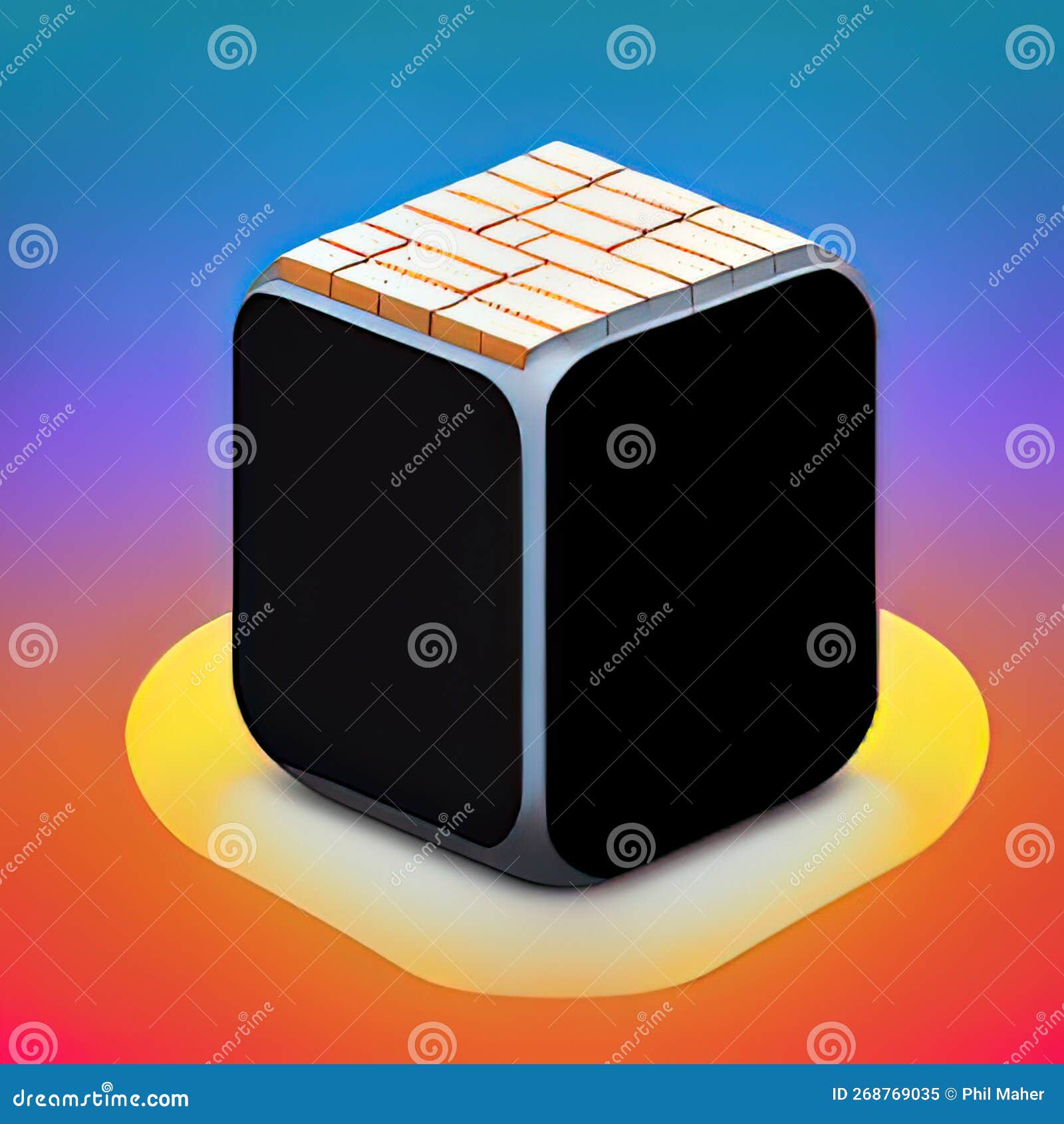 Brick Break Software App Icon. Generative AI. Stock Illustration ...