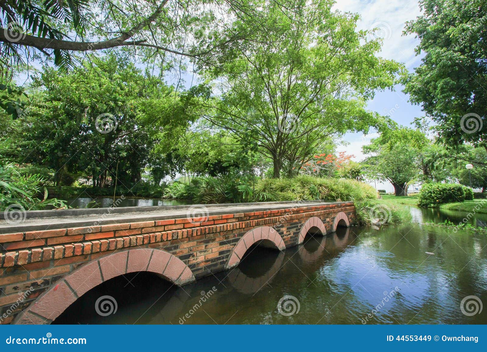 Brick Bridge stock image. Image of bridge, water, beautiful - 44553449