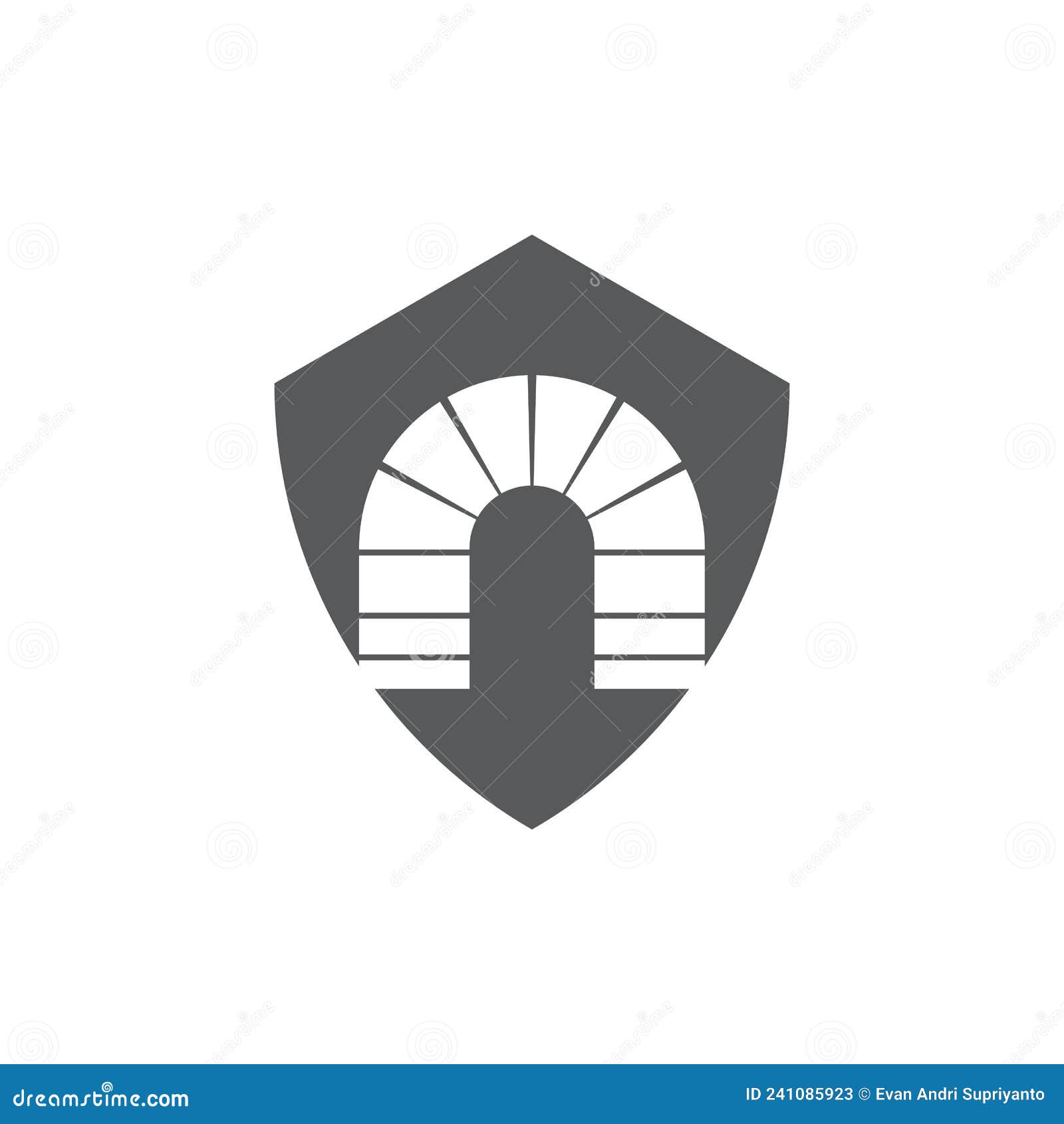 Brick Bridge Logo Vector Ilustration Design Stock Vector - Illustration ...