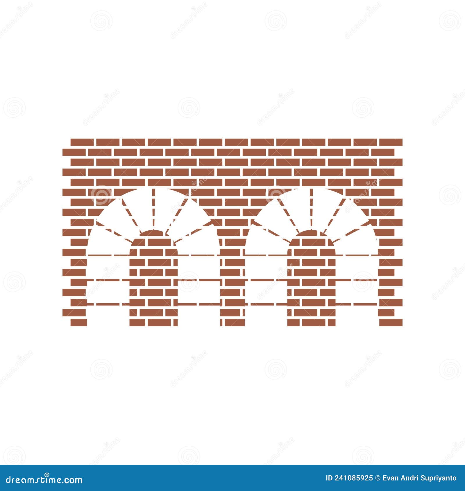 Brick Bridge Logo Vector Ilustration Design Stock Vector - Illustration ...