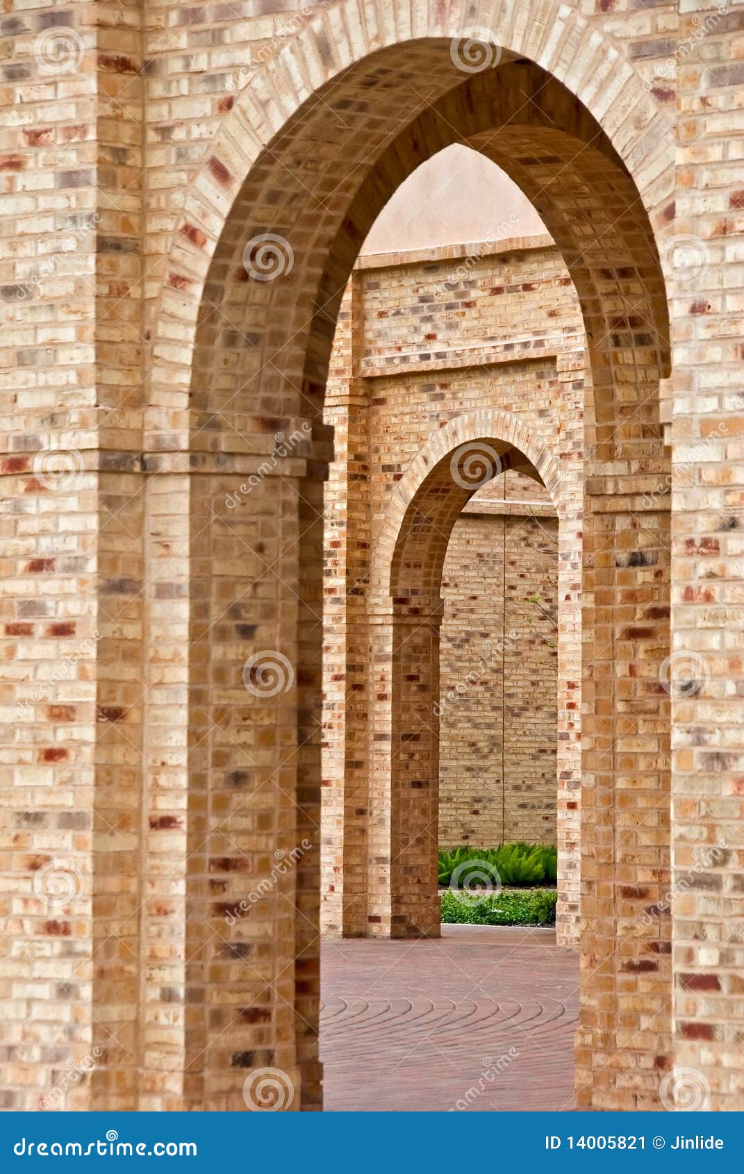 Brick building arches stock image. Image of brick, outdoor - 14005821
