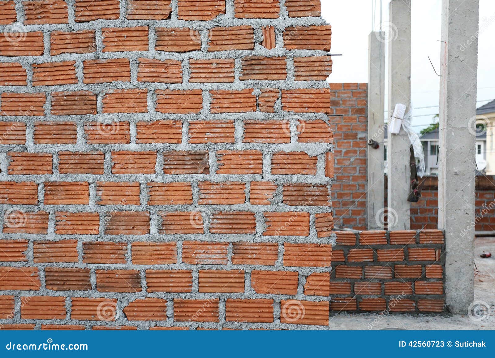 Brick of building stock image. Image of architecture - 42560723