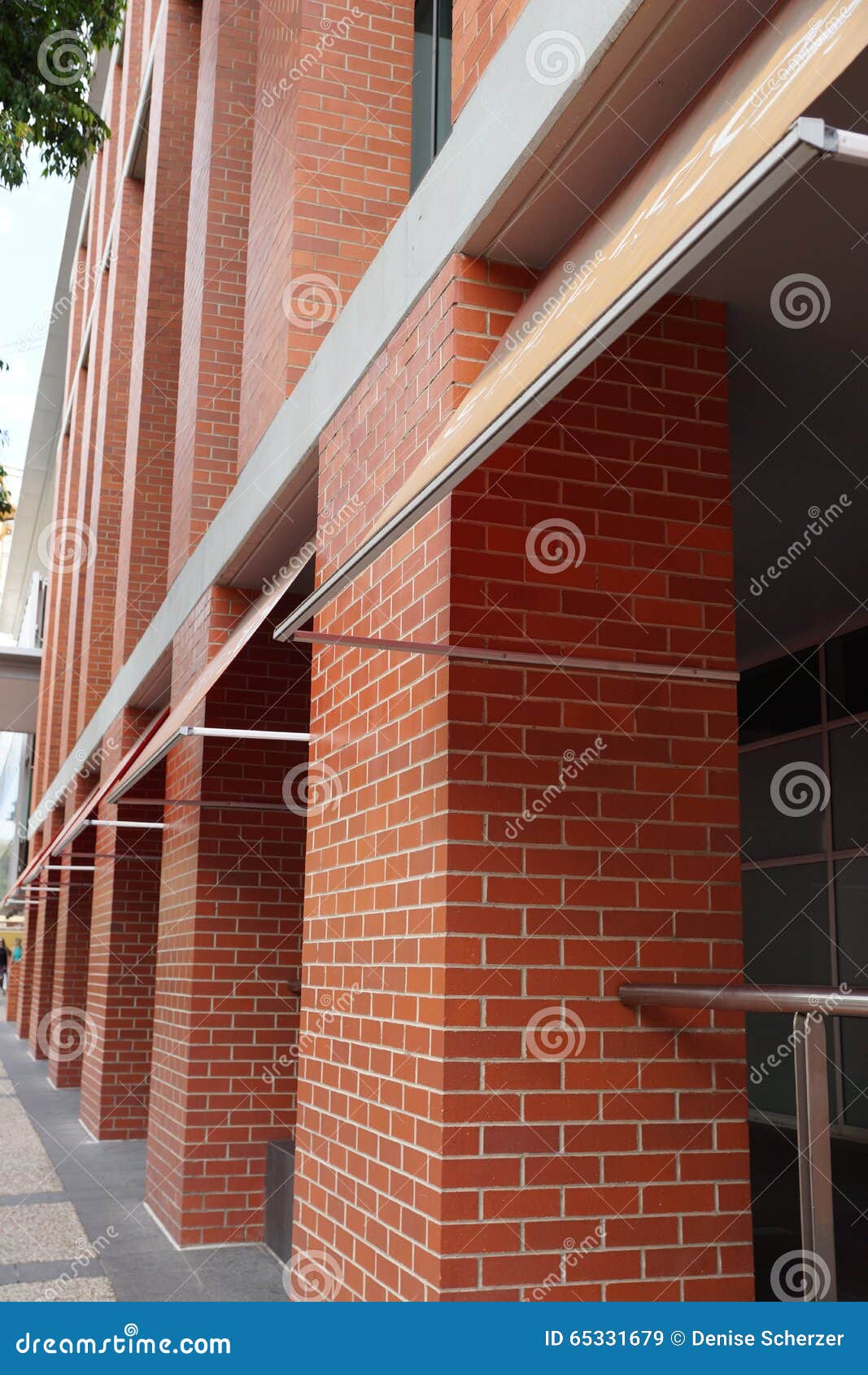 Brick building facade stock image. Image of facade, built - 65331679