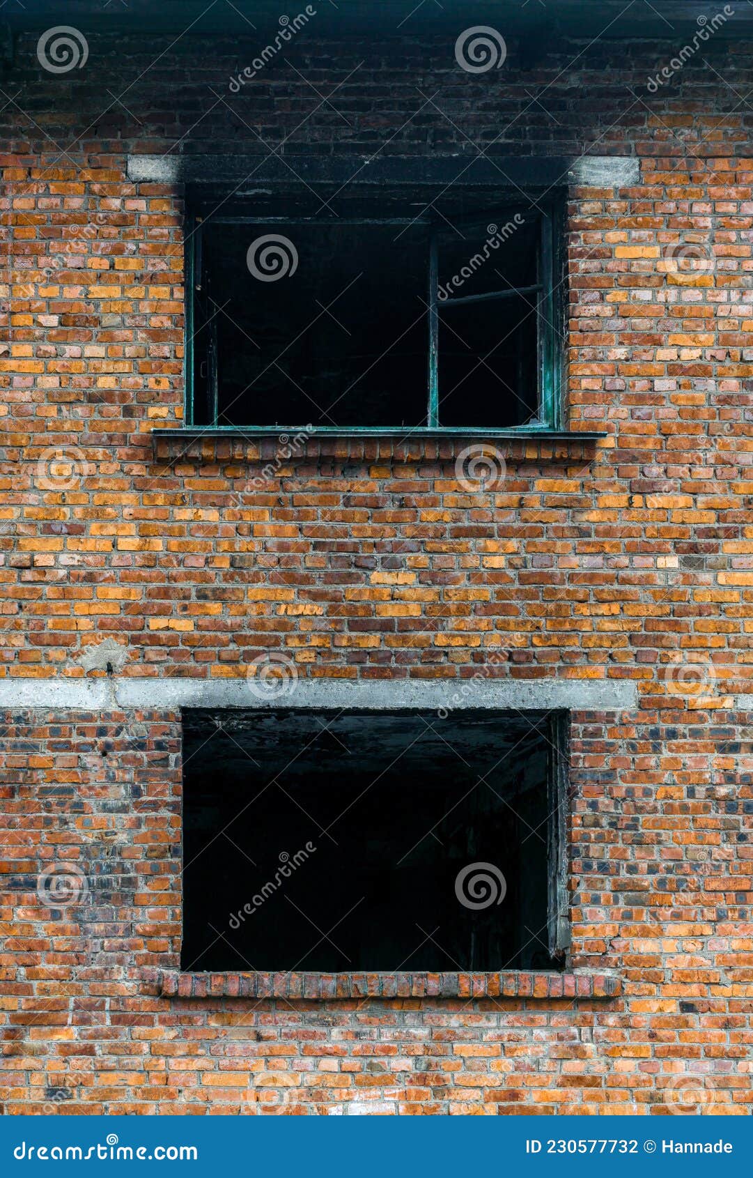 Brick building after fire stock photo. Image of ownerless - 230577732