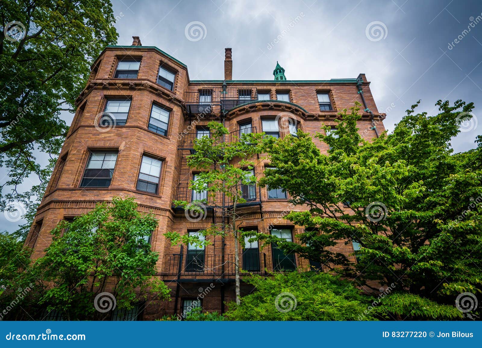 Brick Building at Harvard University, in Cambridge, Massachusetts ...