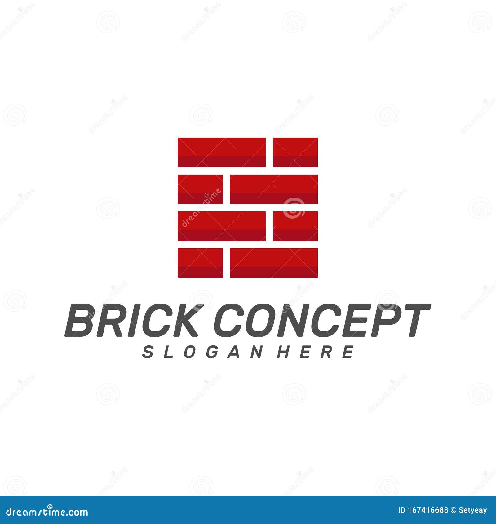 Brick Building Logo Design Vector, Brickwork Simple Modern Logo ...