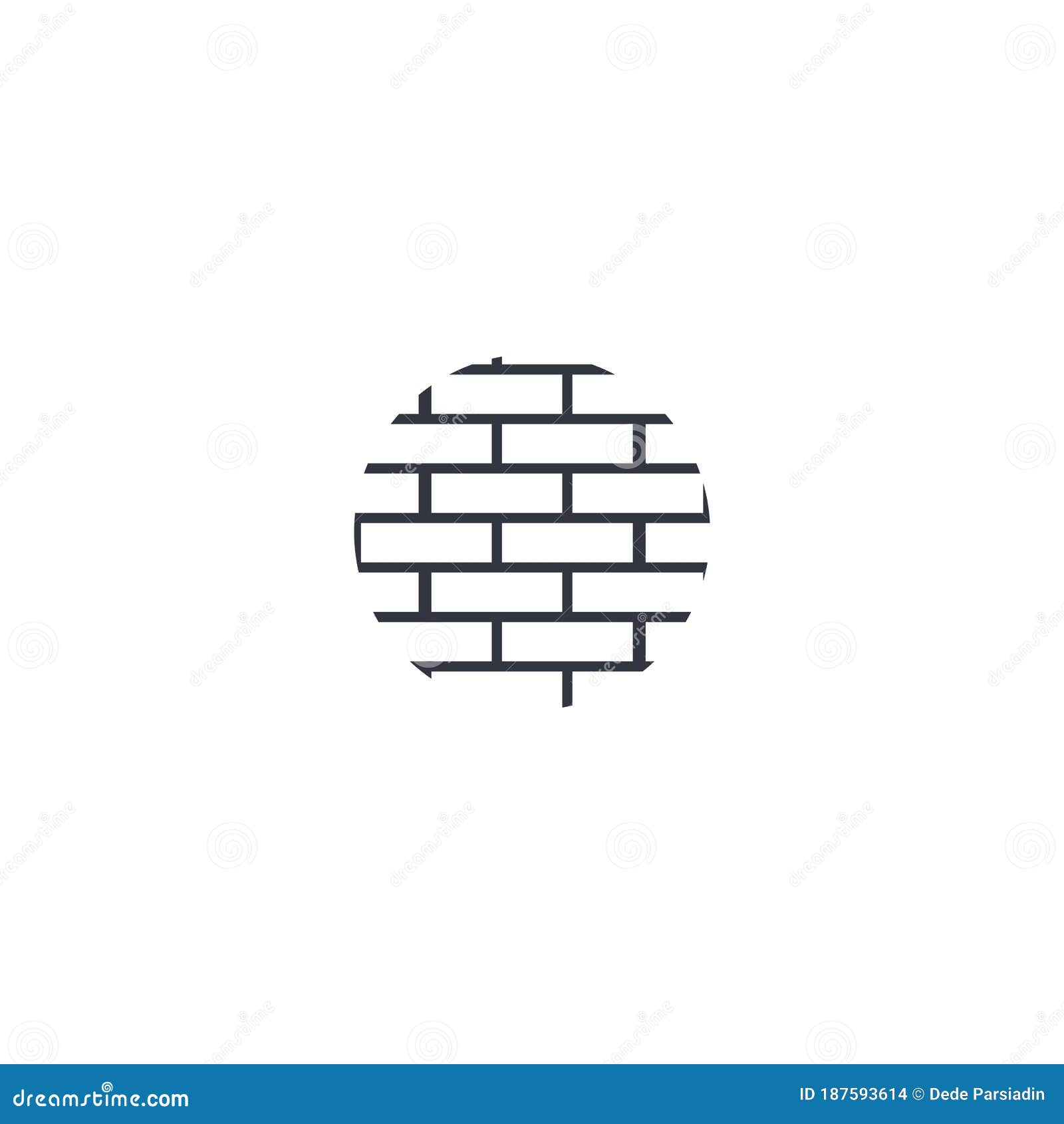 Brick Building Logo Design Vector, Brickwork Simple Modern Logo ...