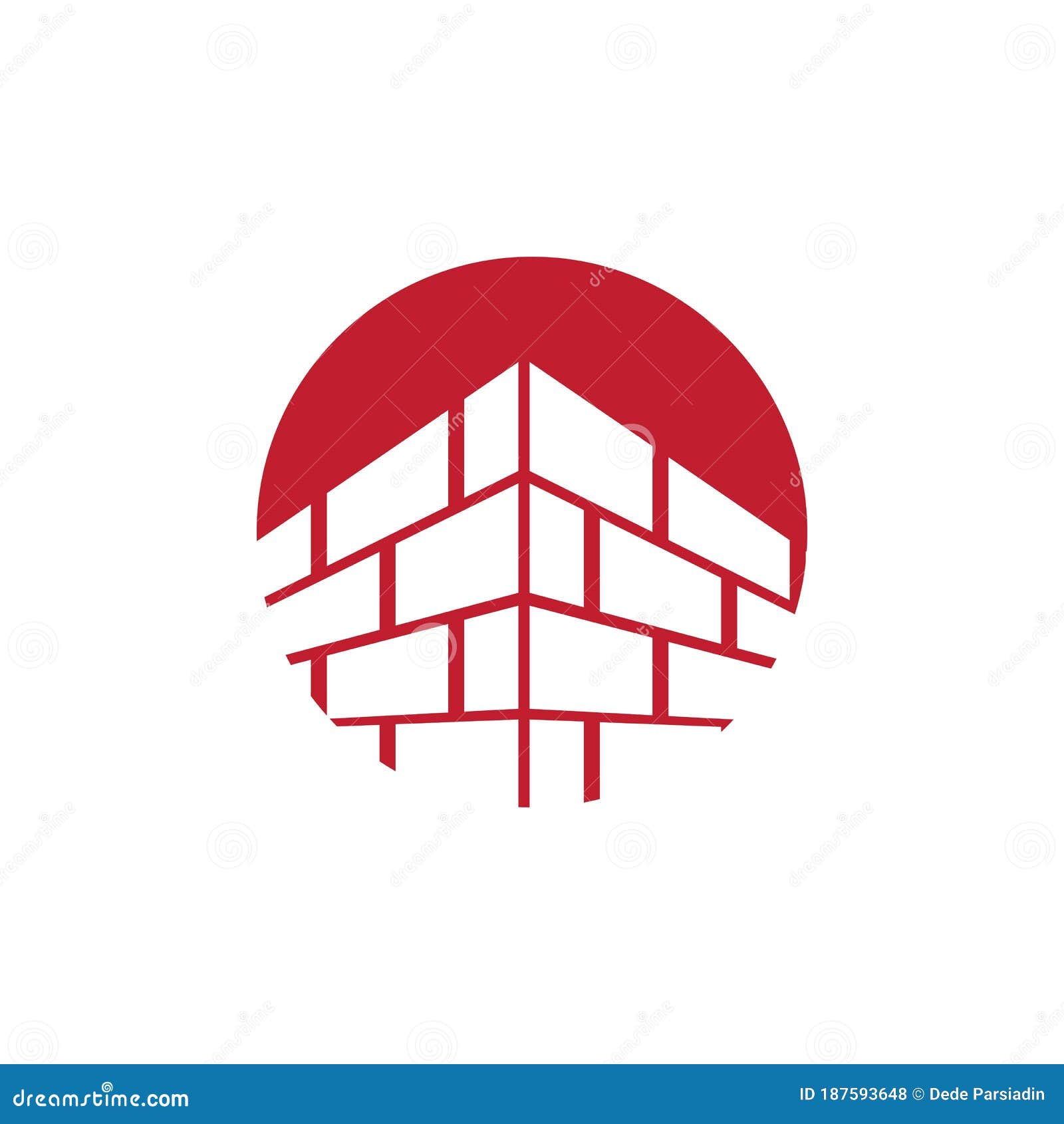 Brick Building Logo Design Vector, Brickwork Simple Modern Logo ...