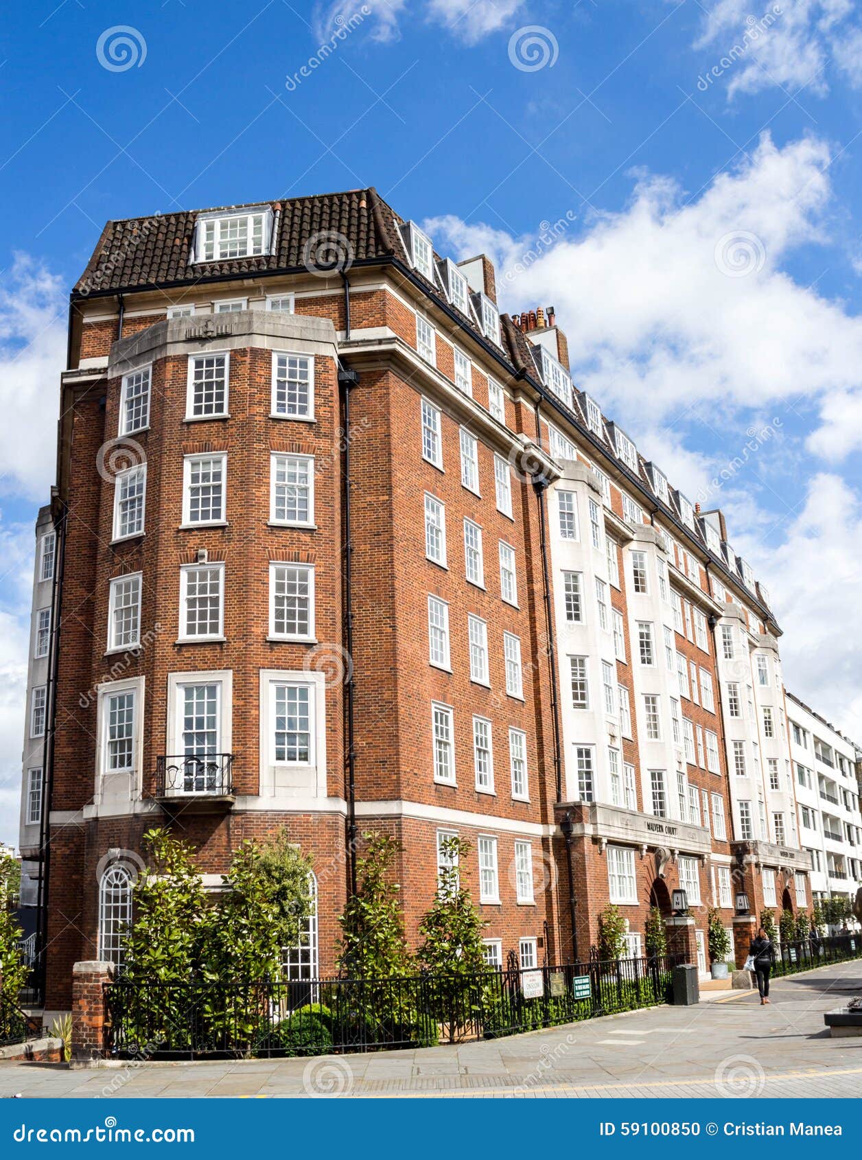 Brick building in London stock photo. Image of archway - 59100850