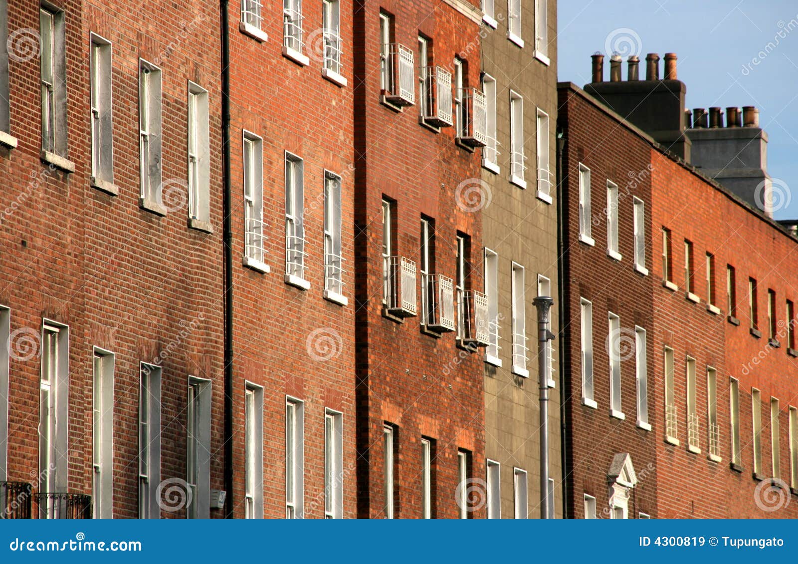 Brick buildings stock image. Image of brick, rows, europe - 4300819