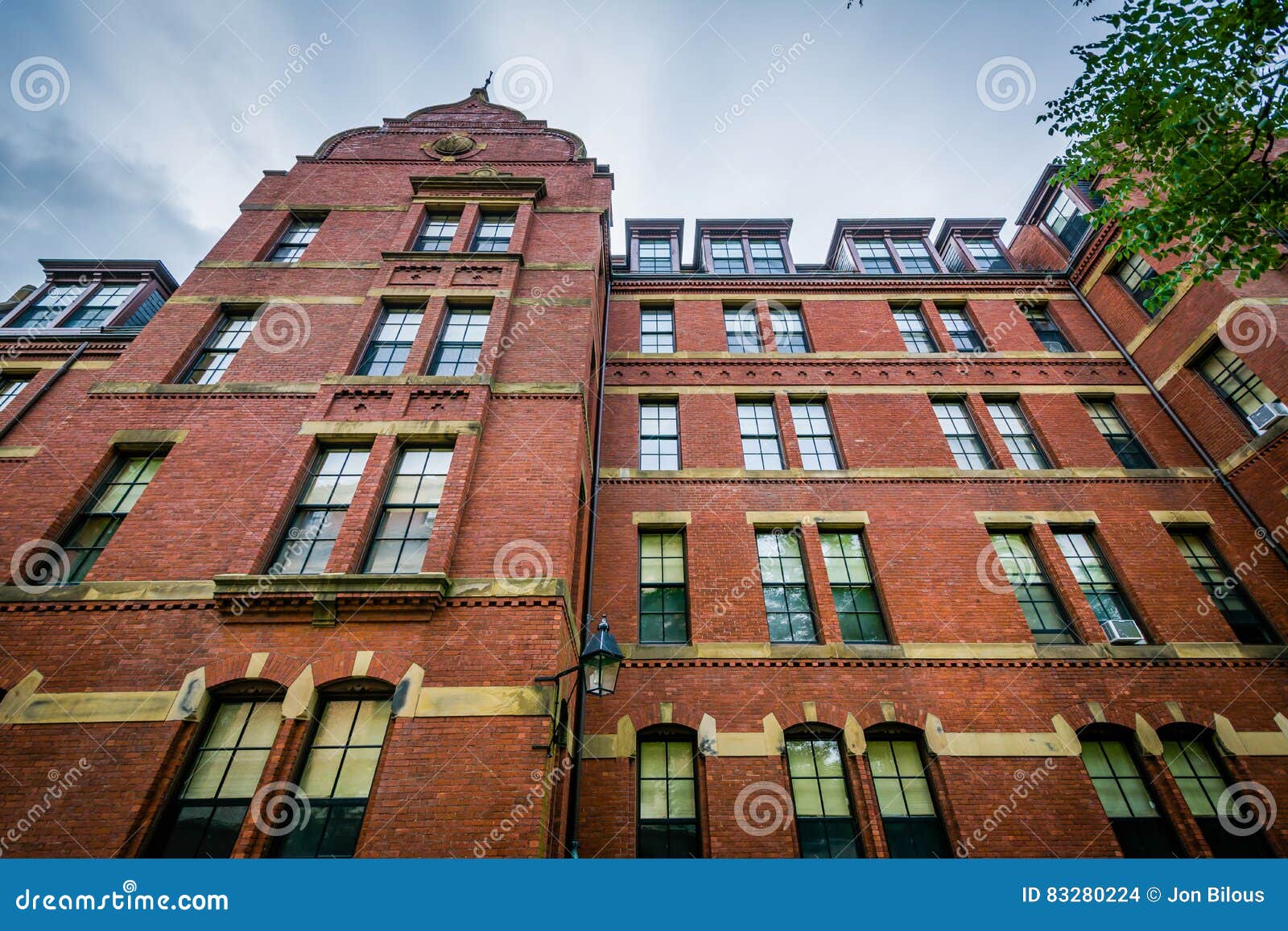 Brick Buildings at the Harvard Yard, in Cambridge, Massachusetts Stock ...