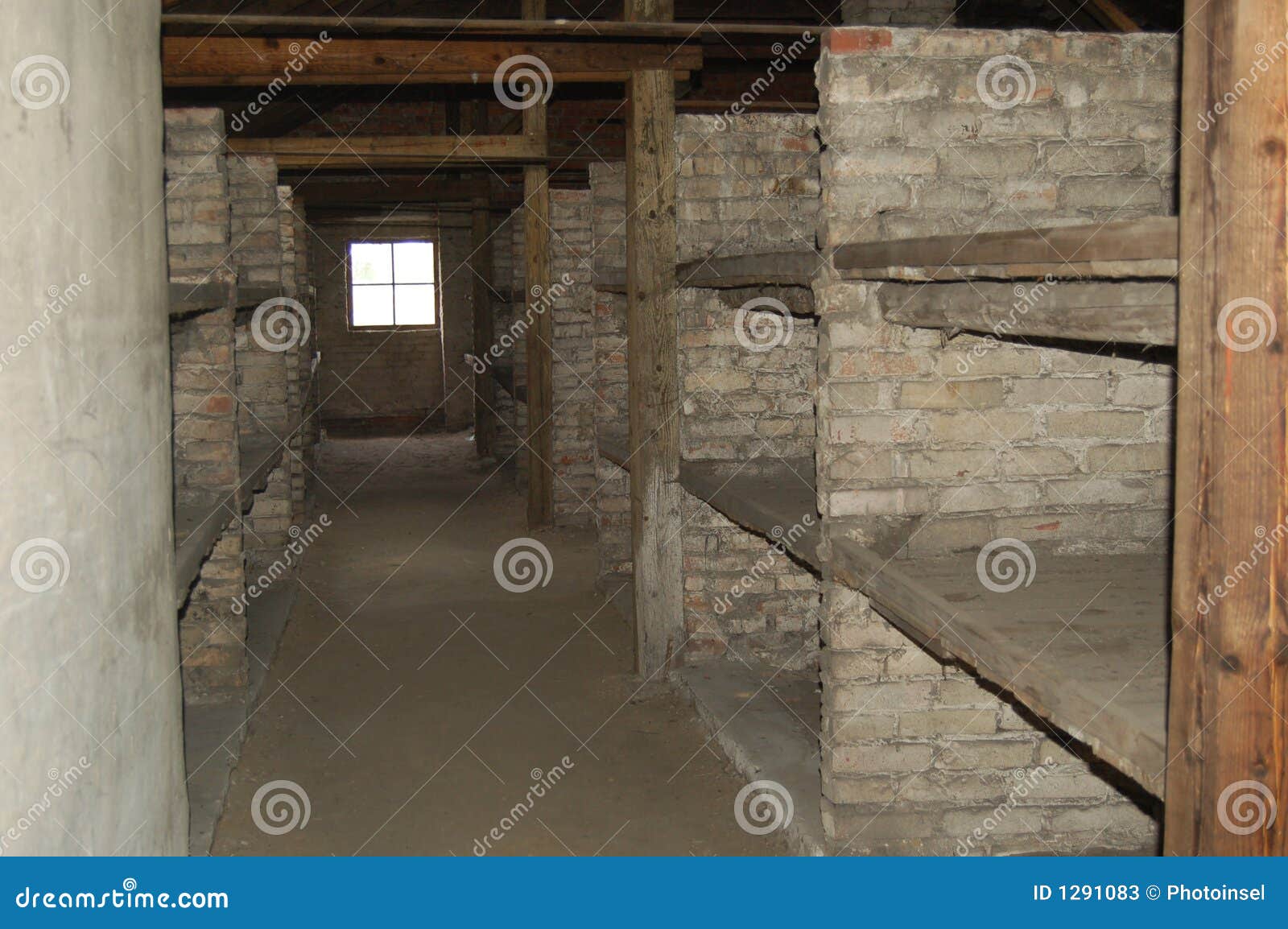 Brick Bunks at Auschwitz II - Birkenau Editorial Stock Photo - Image of ...