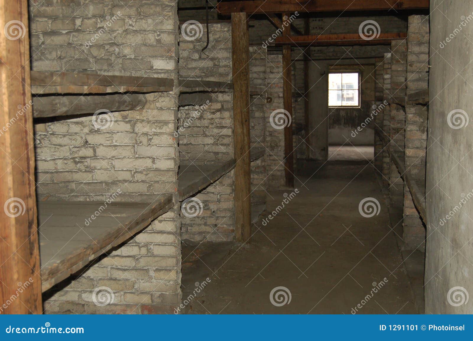 Brick Bunks at Auschwitz II - Birkenau Editorial Photo - Image of ...