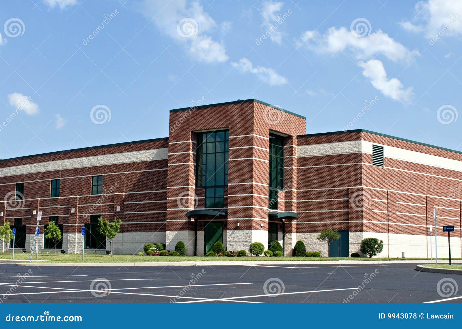 Brick Business Building stock photo. Image of estate, architectural ...