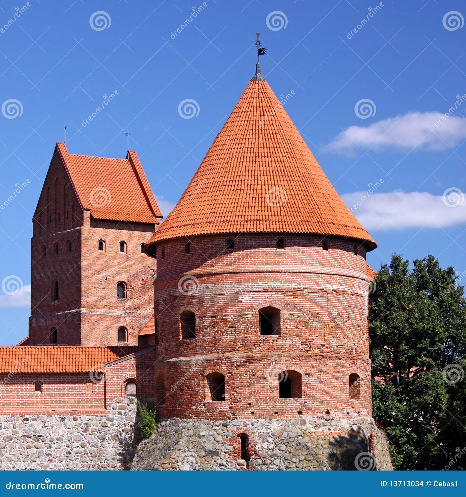 Brick castle stock photo. Image of historic, kingdom - 13713034