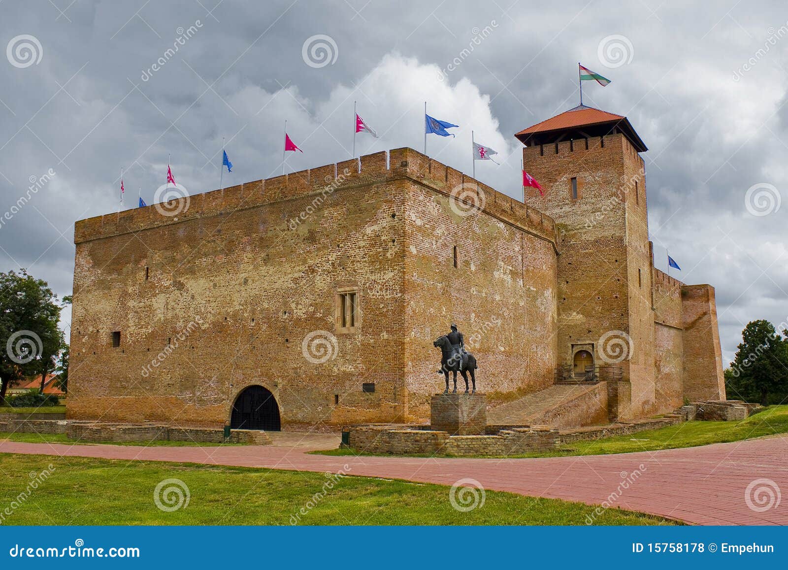 Brick castle stock photo. Image of ancient, summer, europe - 15758178