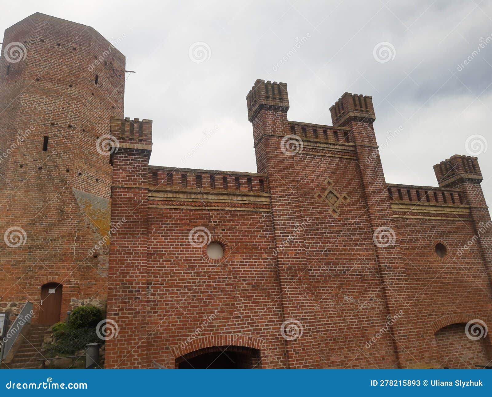 Brick Castle, High Ancient, Architecture, Ancient Ruins Stock Image ...