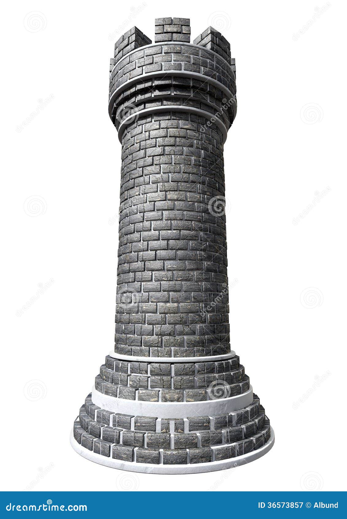 Brick Chess Castle Piece stock image. Image of confrontation - 36573857