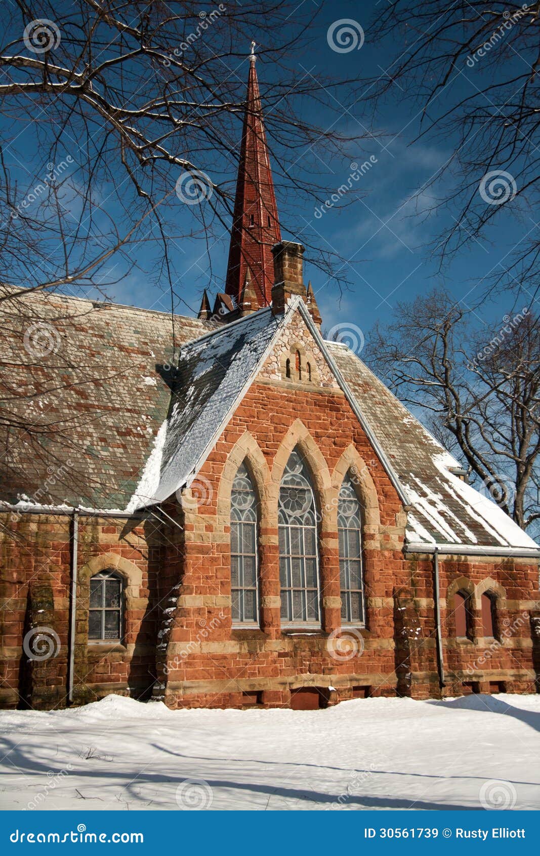 Brick Church stock image. Image of architecture, charlottetown - 30561739
