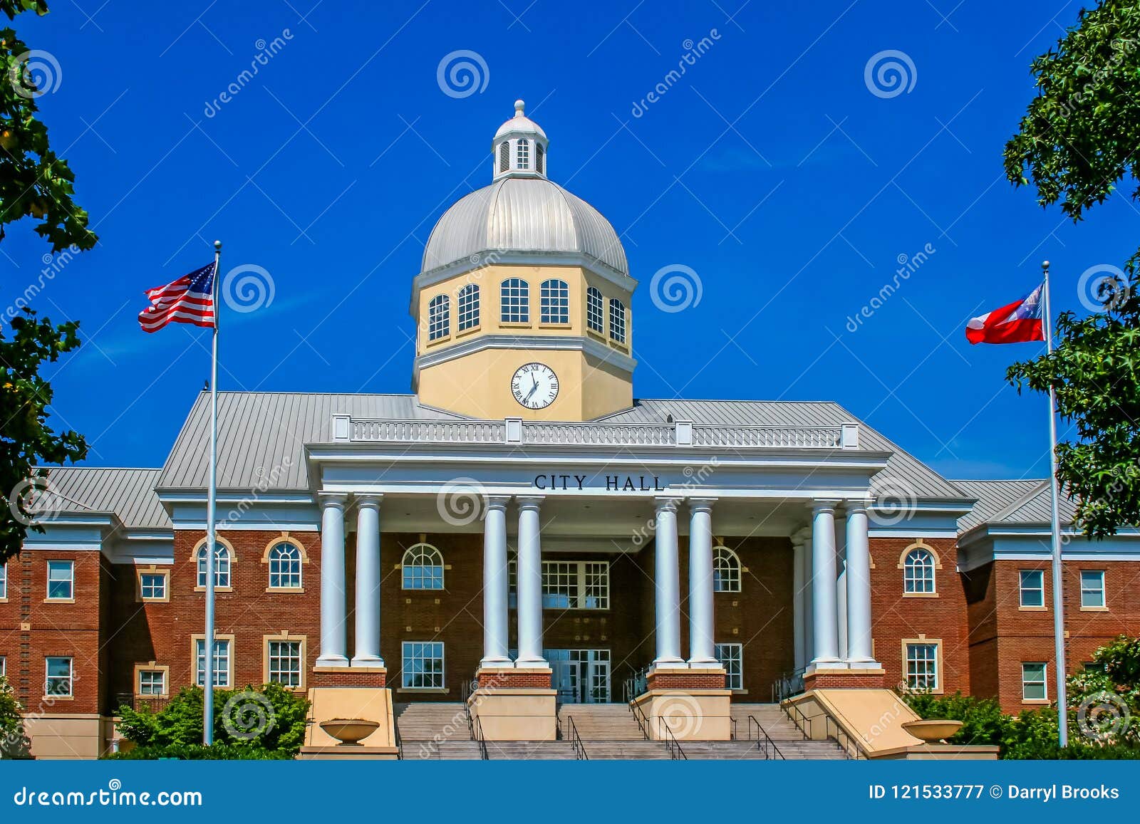 Classic City Hall stock image. Image of travel, hall - 121533777