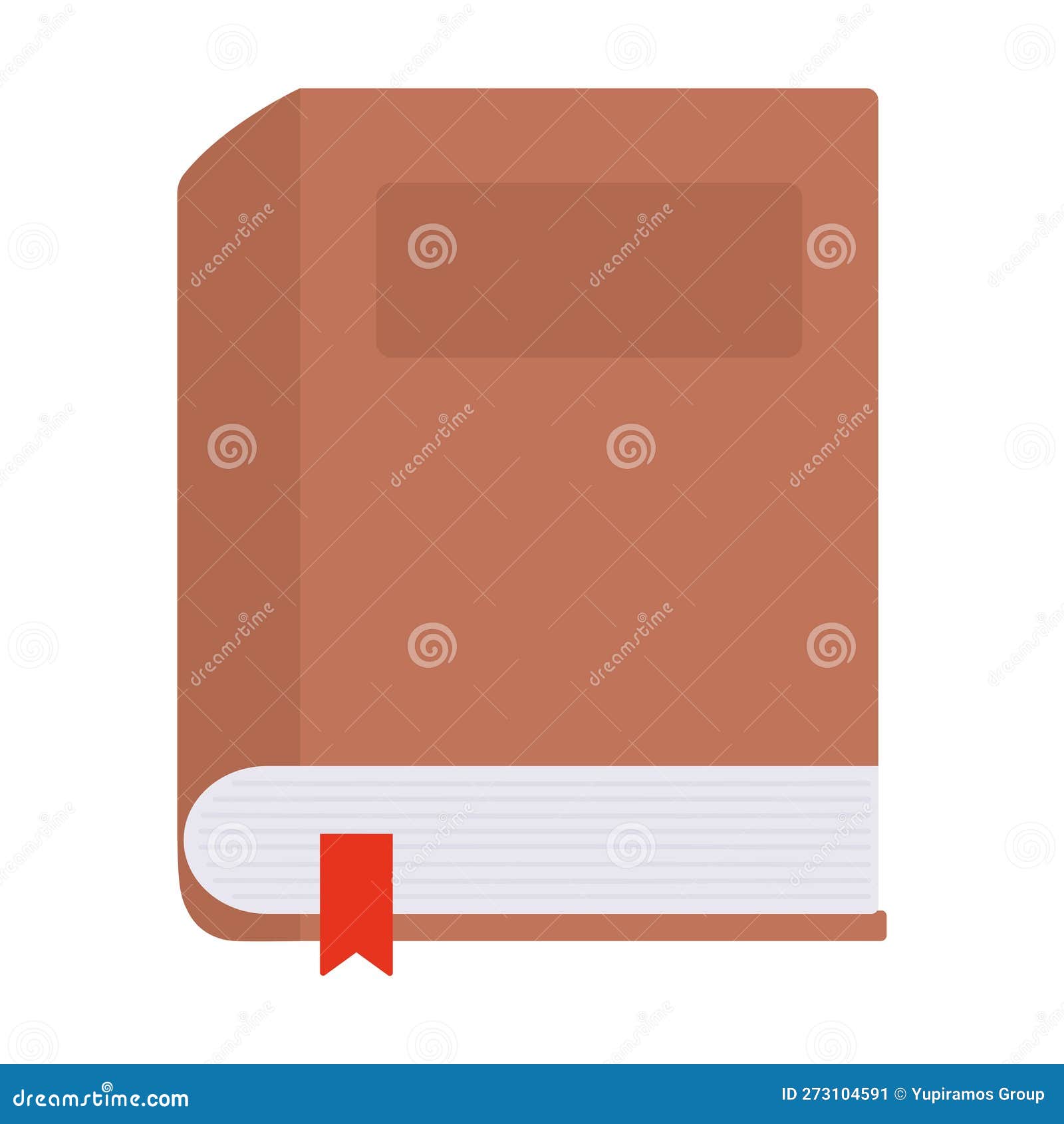 Brick color book library stock vector. Illustration of vector - 273104591