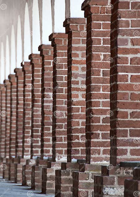 Brick columns stock image. Image of architecture, building - 24468029