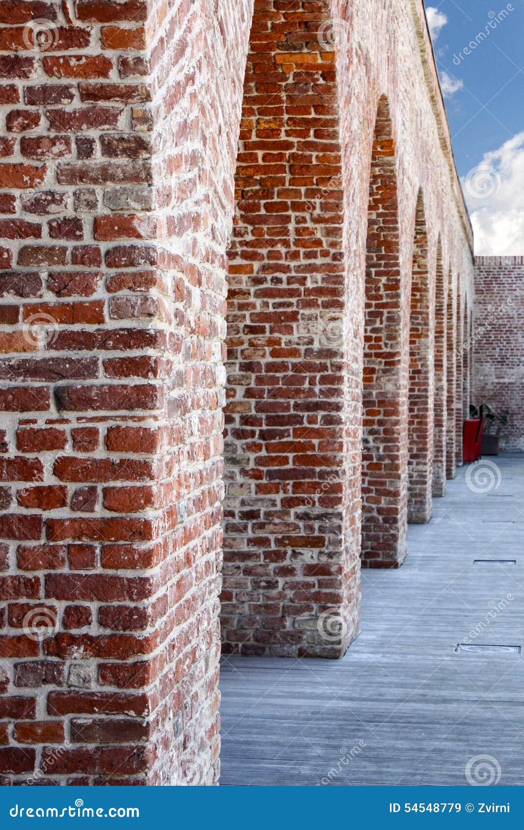 Brick Columns stock image. Image of wall, exterior, facade - 54548779