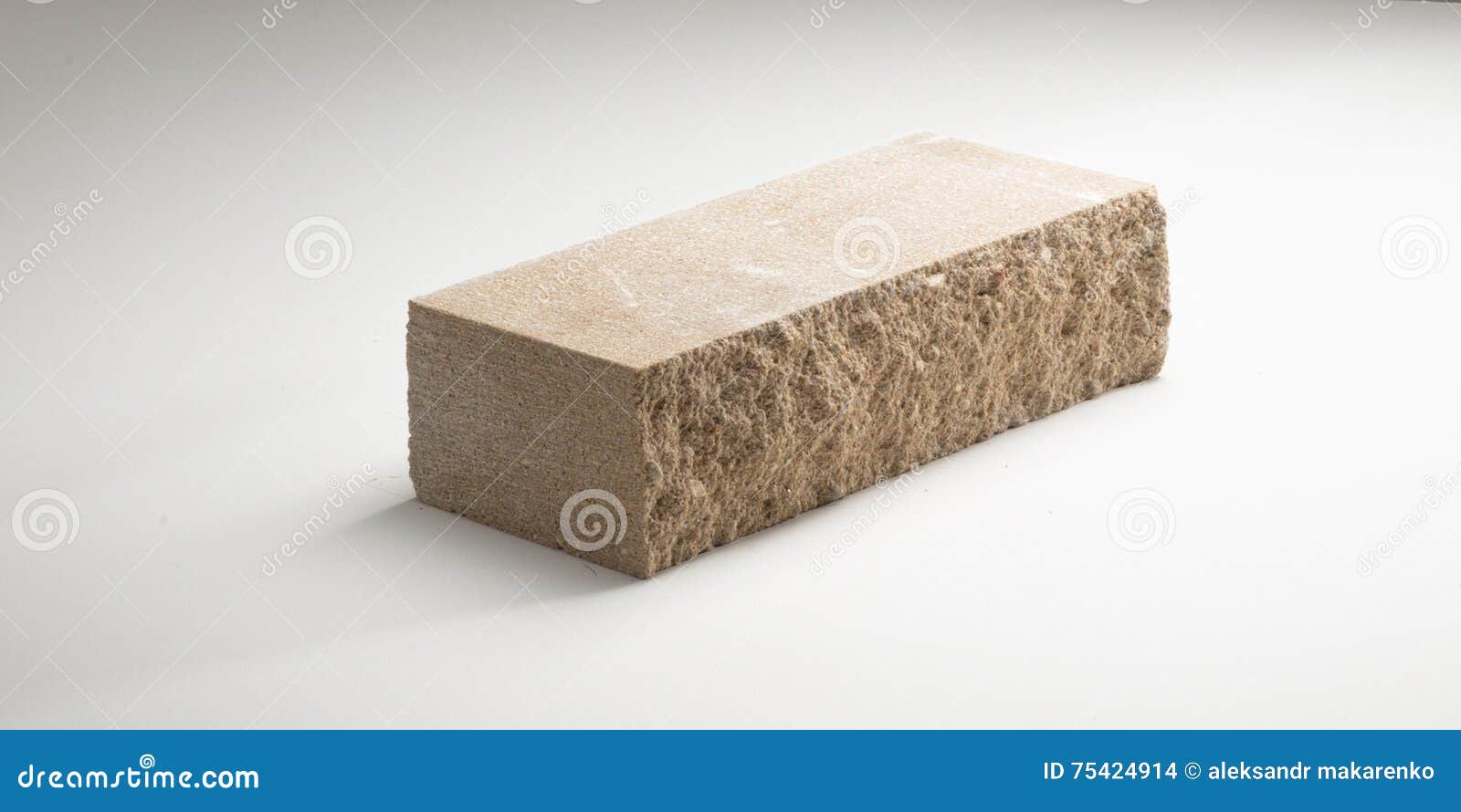 Brick Concrete Split-sided in Different Colors. on a White Background ...