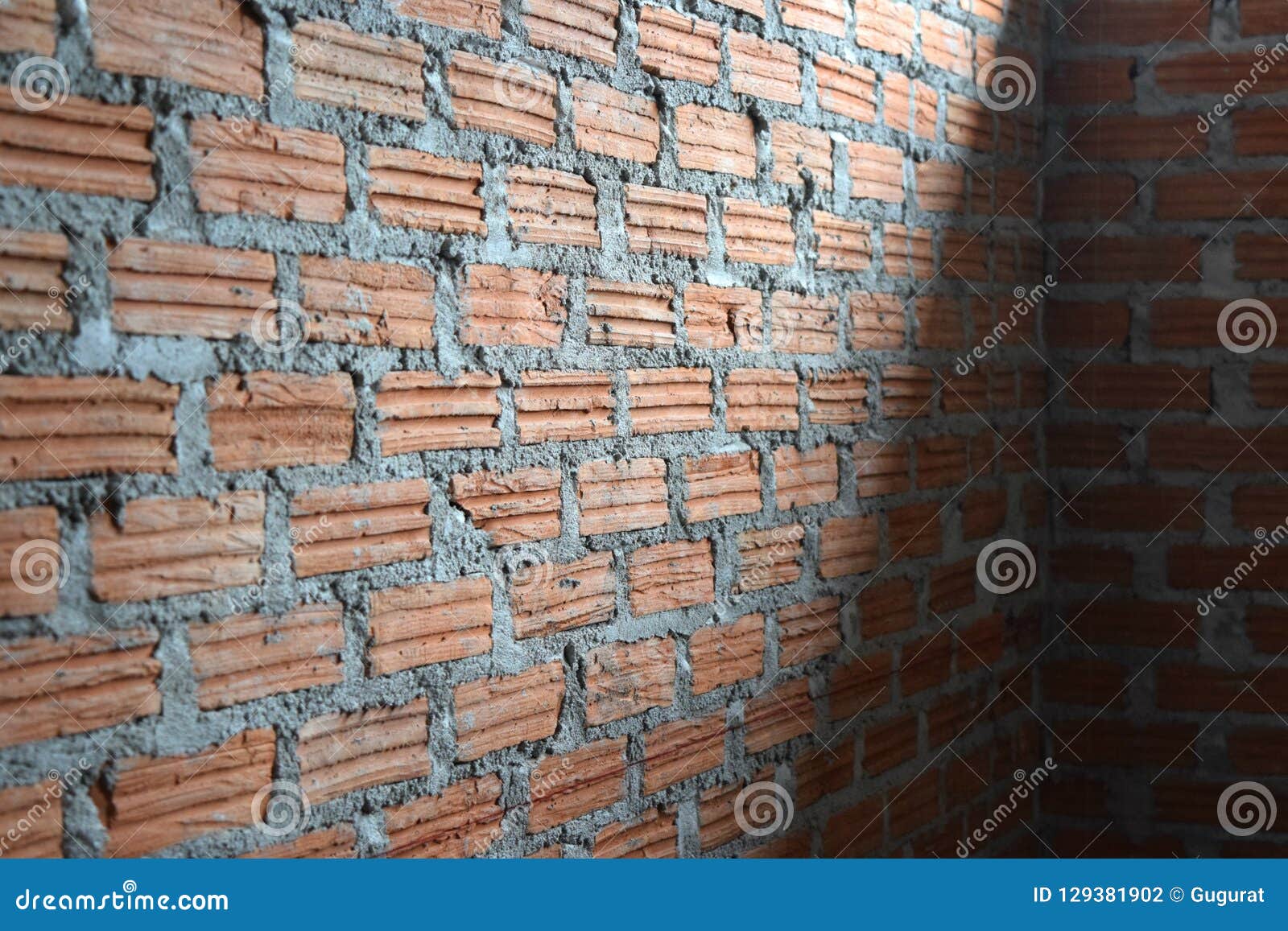 Brick Construction on Background Stock Photo - Image of industry ...