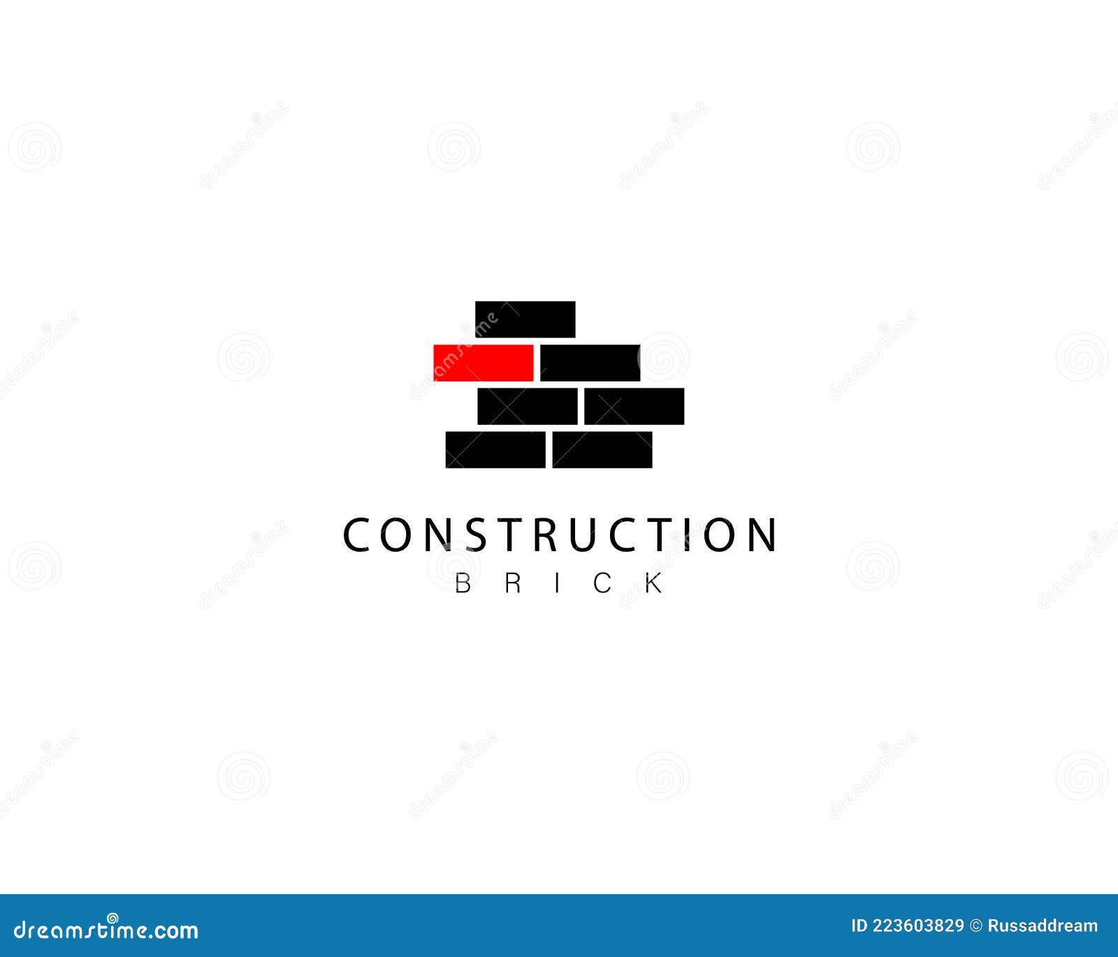 Brick Logo Design. Construction Logo. Stock Image - Illustration of ...