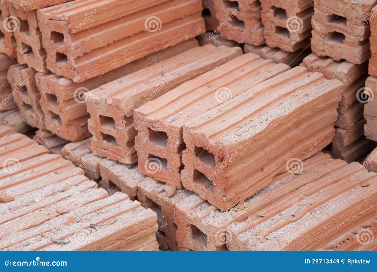 Brick, Construction Material Stock Image - Image of plaster, pieces ...