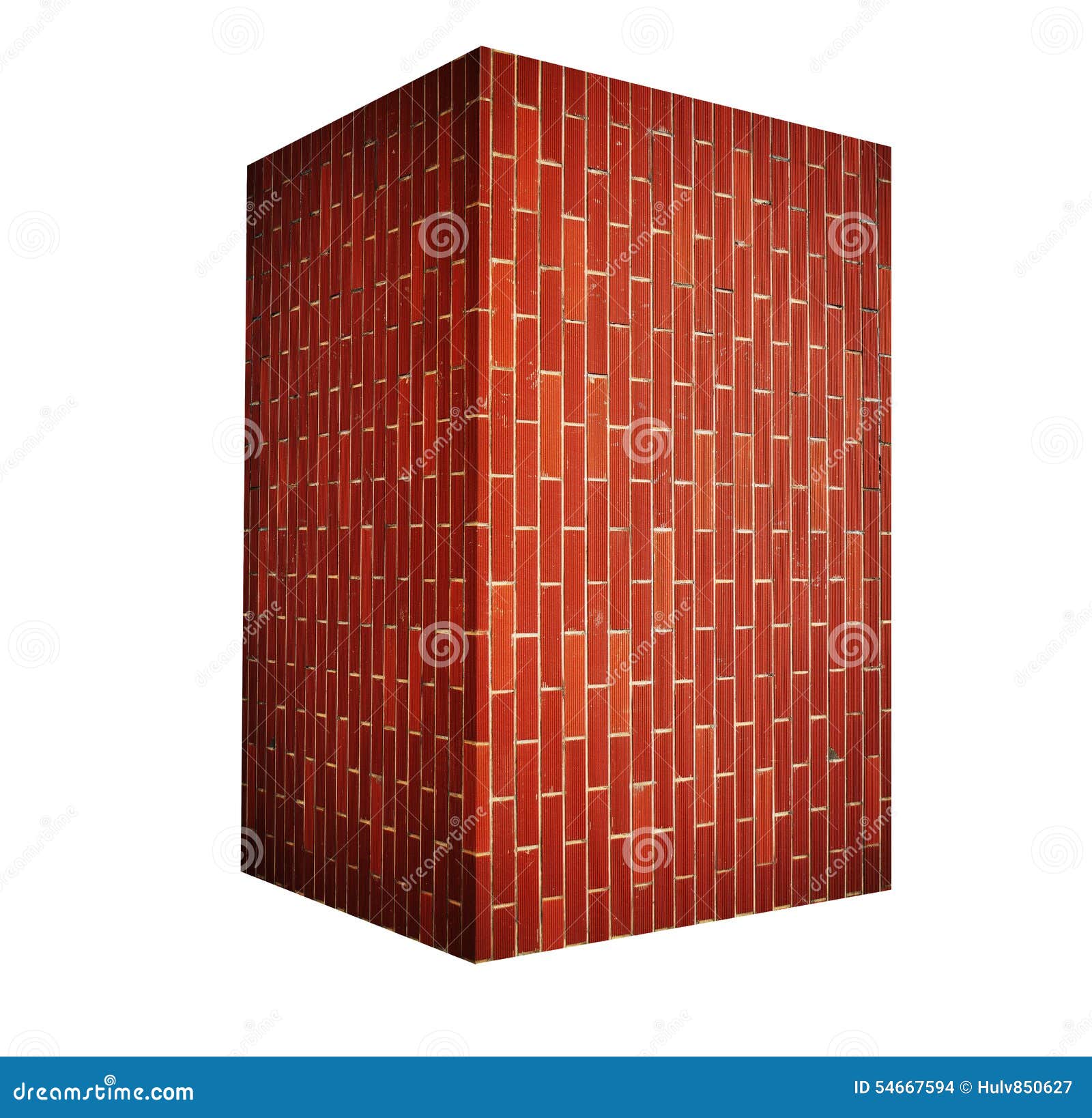 Brick corner for designer stock illustration. Illustration of gray ...