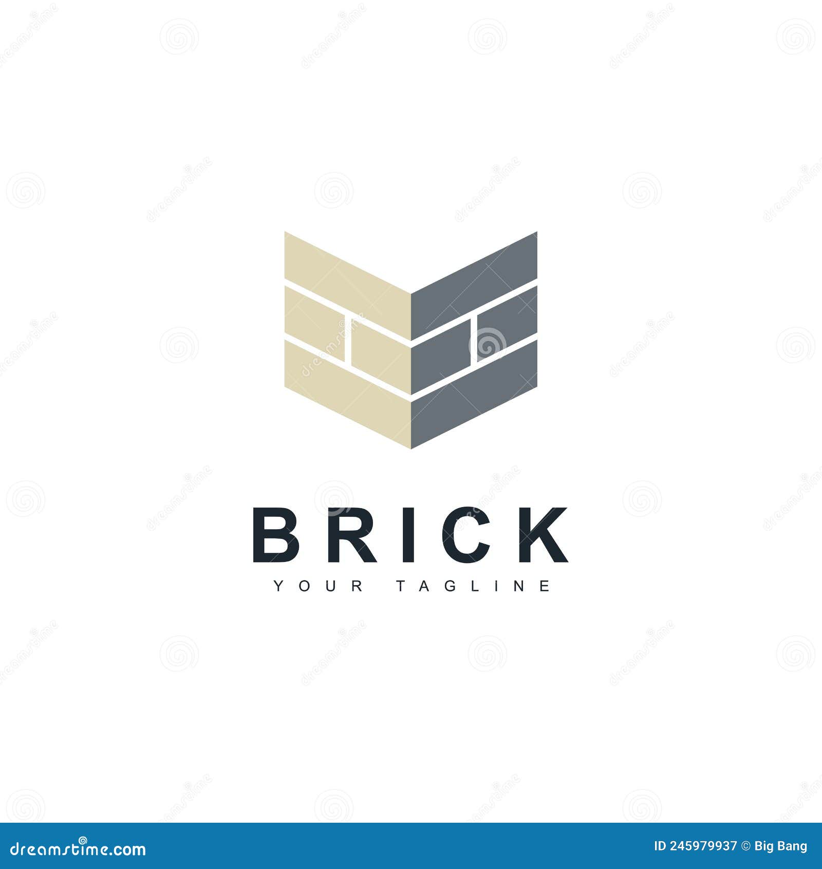 Brick Creative Logo Design Concepts Stock Vector - Illustration of ...