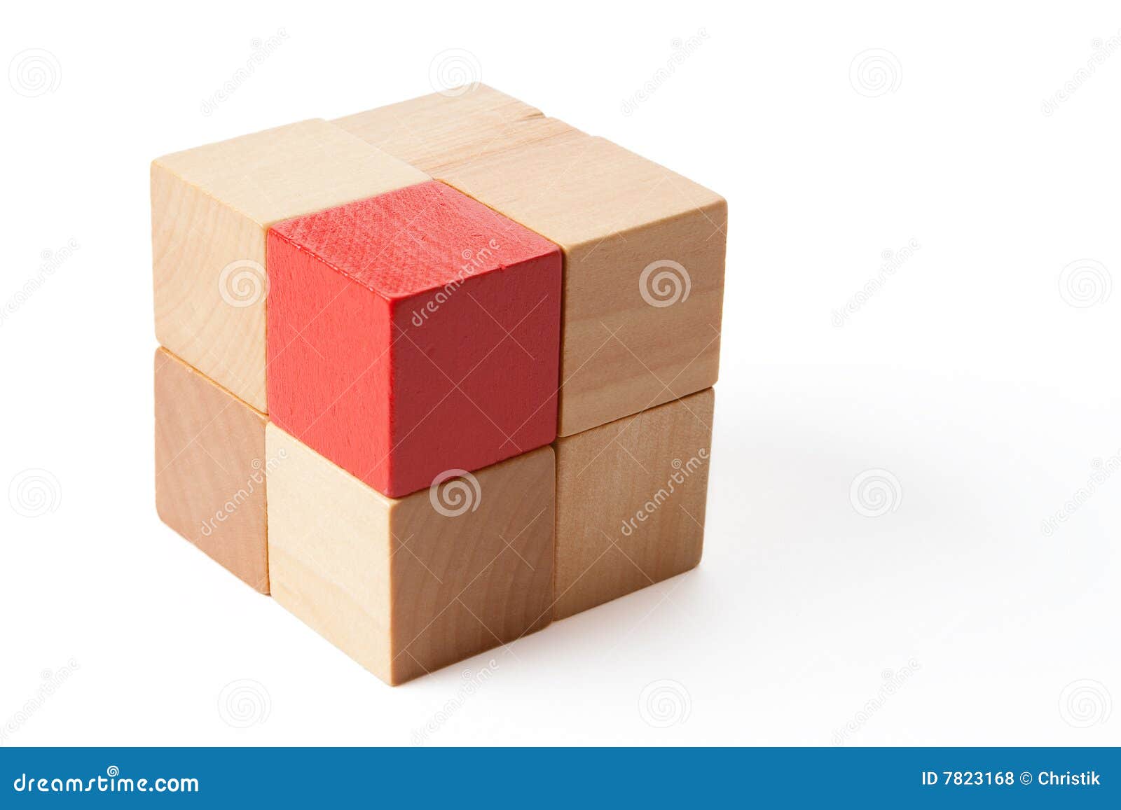 Brick of cubes stock photo. Image of isolated, bright - 7823168