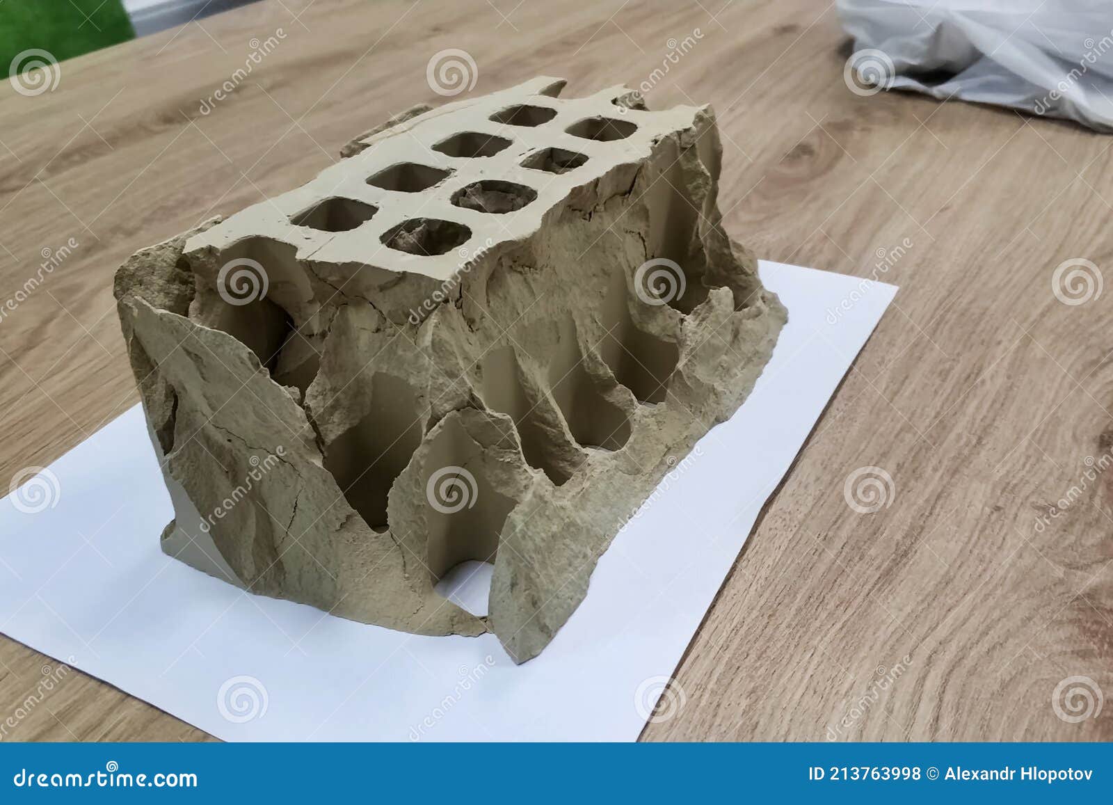 Brick Destroyed As Result of Compression Tests Stock Photo - Image of ...