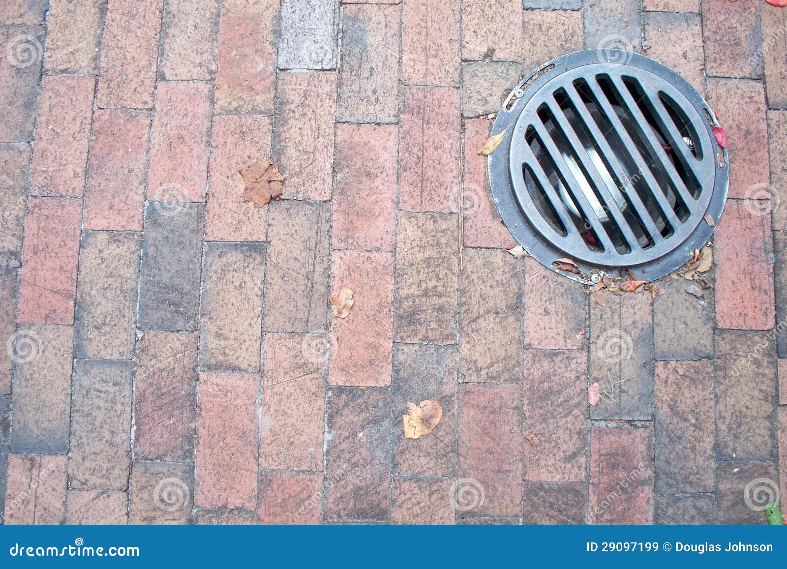 Brick with Drain stock image. Image of recessed, drain - 29097199