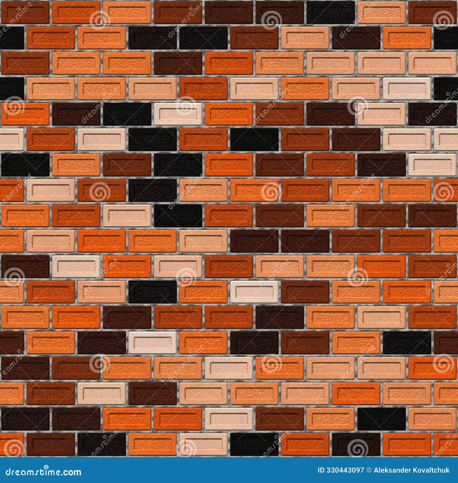 Brick Drawing. White Brick Wall Seamless Background- Texture Pattern ...